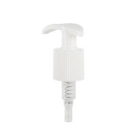 China Cosmetic Left Right Lock Pump Press Type With Stripes Plastic Lotion Dispensing Pump for sale
