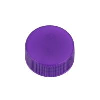 China Purple Universal Ribbed Plastic Bottle Caps For Shampoo Skincare Products And Cosmetics for sale