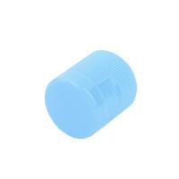 China 24/410 Striped Plastic Butterfly Flip Top Cap Matte Blue Skin Lotion Bottle Cap for sale