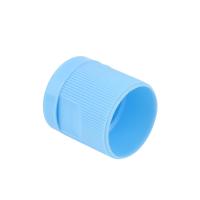 China 24/410 Striped Plastic Butterfly Flip Top Cap Matte Blue Skin Lotion Bottle Cap for sale