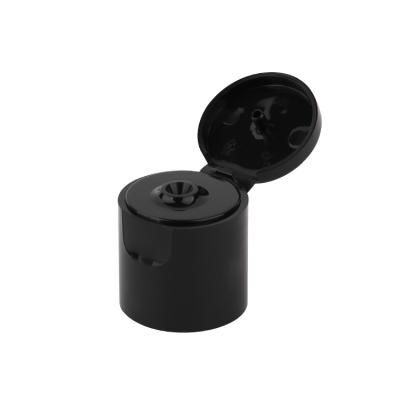 China Plastic Black 24/415 Flip Top Screw Cap Shampoo And Hand Sanitizer Bottle Cap for sale