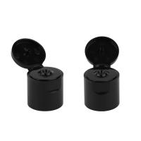 China Plastic Black 24/415 Flip Top Screw Cap Shampoo And Hand Sanitizer Bottle Cap for sale
