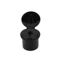 China Smooth Black Plastic Flip Top Screw Cap Anti Overflow Liquid Dispenser Cap for sale