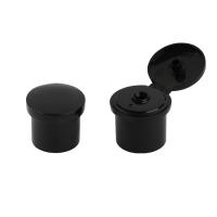 China Smooth Black Plastic Flip Top Screw Cap Anti Overflow Liquid Dispenser Cap for sale
