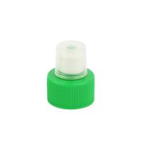China 28/410 Plastic Push Pull Closures Sports Water Bottle Cap Transparent Bottle Cap Cover for sale