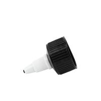 China Black Plastic Twist Cap Pointed Nozzle Jelly Cap 24/410 Squeeze Bottle Caps For Glue for sale