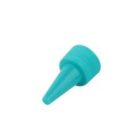 China Turquoise Plastic Squeeze Bottle Tops Pointed Nozzle Bottle Twist Bottle Cap for sale