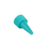 China Turquoise Plastic Squeeze Bottle Tops Pointed Nozzle Bottle Twist Bottle Cap for sale