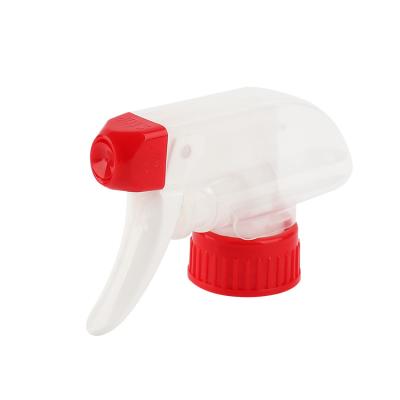 China Semi Transparent 28/400 Plastic Fine Mist Sprayer Hand Pump Spray For Household Cleaning for sale