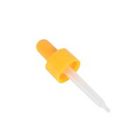 China Yellow Smooth Plastic Dropper Pipette 20/410 Cosmetics And Skin Care Dropper for sale