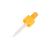 China Yellow Smooth Plastic Dropper Pipette 20/410 Cosmetics And Skin Care Dropper for sale