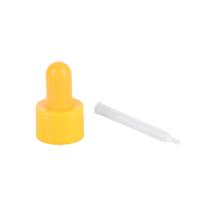 China Yellow Smooth Plastic Dropper Pipette 20/410 Cosmetics And Skin Care Dropper for sale