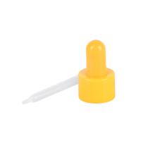 China Yellow Smooth Plastic Dropper Pipette 20/410 Cosmetics And Skin Care Dropper for sale