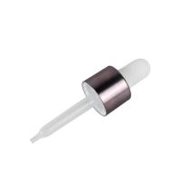 China Matte Brown Plastic Essential Oil Dropper 20/410 Essence Refill Tube for sale