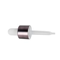 China Matte Brown Plastic Essential Oil Dropper 20/410 Essence Refill Tube for sale