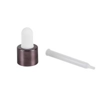 China Matte Brown Plastic Essential Oil Dropper 20/410 Essence Refill Tube for sale