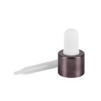 China Matte Brown Plastic Essential Oil Dropper 20/410 Essence Refill Tube for sale