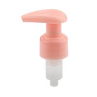 China Pink Smooth Left Right Lock Pump External Spring 28/410 Liquid Lotion Bottle Pump for sale