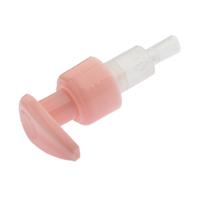China Pink Smooth Left Right Lock Pump External Spring 28/410 Liquid Lotion Bottle Pump for sale