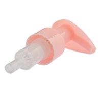 China Pink Smooth Left Right Lock Pump External Spring 28/410 Liquid Lotion Bottle Pump for sale