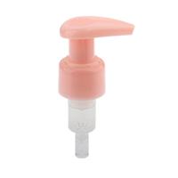 China Pink Smooth Left Right Lock Pump External Spring 28/410 Liquid Lotion Bottle Pump for sale
