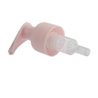 China Striped Pink Lotion Pump External Spring Left Right Switch 24/410 Dispensing Pump for sale