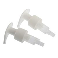 China White Striped Plastic Left Right Lock Pump External Spring Press Type Lotion Pump 28/410 for sale