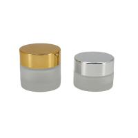 China 20g 30g 50g Empty Cosmetic Cream Jar Transparent Frosted Glass Jars For Skin Care Scrub for sale