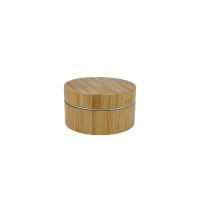 China All Bamboo And Metal Aluminum Cans Portable Cream Jars Cosmetic Packaging for sale
