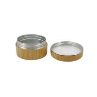 China All Bamboo And Metal Aluminum Cans Portable Cream Jars Cosmetic Packaging for sale