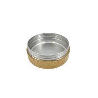China Cylinder Shape Bamboo Cosmetic Cream Jar With Aluminum Inner 10g 15g 30g 50g 100g for sale