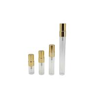 China Empty Cosmetic Spray Bottles 2ml 3ml 5ml 10ml Mini Transparent Glass Perfume Bottles for sale