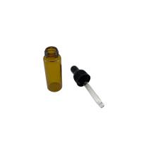 China 1ML 2ML 3ML 5ML Mini Glass Dropper Bottles Tinted Essential Oil Cosmetic Sample Bottle for sale