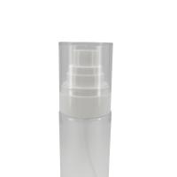 China 100ML Transparent Plastic Flat Shoulder Spray Bottle Cosmetic Fine Mist Spray Bottle for sale