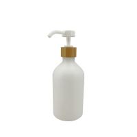 China Plastic 500ml Lotion Dispenser Bottle White Matte Round Tube Spiral Lotion Bottle for sale