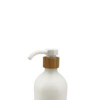 China Plastic 500ml Lotion Dispenser Bottle White Matte Round Tube Spiral Lotion Bottle for sale