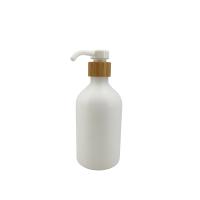 China Plastic 500ml Lotion Dispenser Bottle White Matte Round Tube Spiral Lotion Bottle for sale