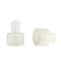 China Transparent 28/410 Push Pull Cap Plastic Screw Caps For Detergent And Cleaner Dispensers for sale