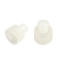 China Transparent 28/410 Push Pull Cap Plastic Screw Caps For Detergent And Cleaner Dispensers for sale