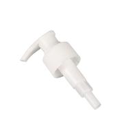 China White Flat Strip Ribbed Rosette Plastic Lotion Pump 28/410 Screw Unlock Press Pump for sale