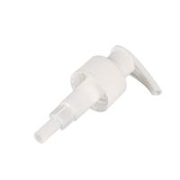 China White Flat Strip Ribbed Rosette Plastic Lotion Pump 28/410 Screw Unlock Press Pump for sale
