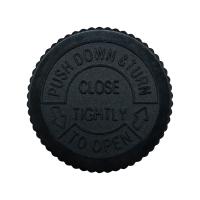 China Black Screw Type Cap Plastic Child Resistant Medicine Bottle Caps 24mm 28mm 30mm 38mm 44mm for sale