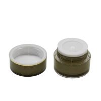 China Customize Plastic Cosmetic Cream Jar 10g 20g 30g 50g Double Layer Acrylic Face Cream Jar for sale