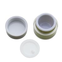 China Customize Plastic Cosmetic Cream Jar 10g 20g 30g 50g Double Layer Acrylic Face Cream Jar for sale