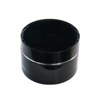 China Black Acrylic Empty Cosmetic Containers 5ml 10ml 20ml 30ml 50ml Refillable Cream Jars for sale