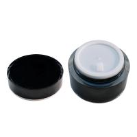 China Black Acrylic Empty Cosmetic Containers 5ml 10ml 20ml 30ml 50ml Refillable Cream Jars for sale