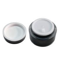 China Black Acrylic Empty Cosmetic Containers 5ml 10ml 20ml 30ml 50ml Refillable Cream Jars for sale