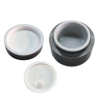 China Black Acrylic Empty Cosmetic Containers 5ml 10ml 20ml 30ml 50ml Refillable Cream Jars for sale