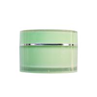 China Luxurious Double Layer Acrylic Plastic Cosmetic Packaging Cream Jars 10g 15g 20g 30g for sale