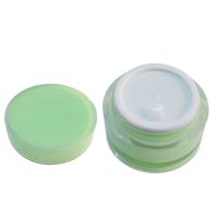China Luxurious Double Layer Acrylic Plastic Cosmetic Packaging Cream Jars 10g 15g 20g 30g for sale
